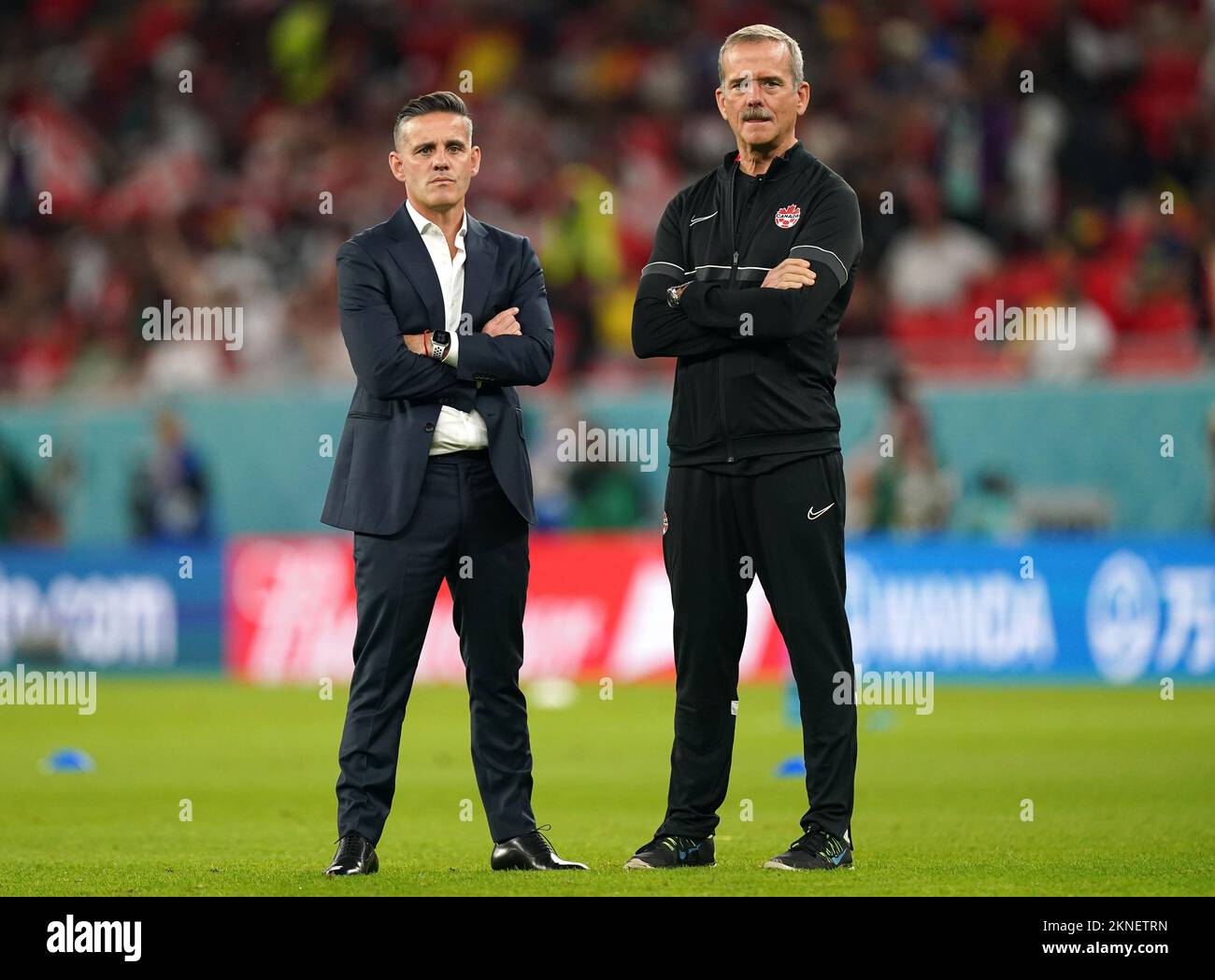 Canada manager John Herdman and former astronaut Chris Hadfield on the ...