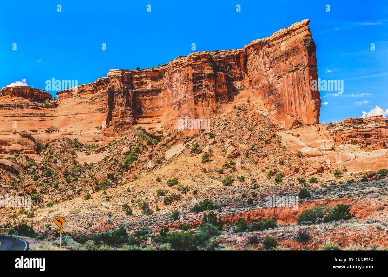 Tower Of Babel Rock Formation Canyon Arches National Park Moab Utah Usa