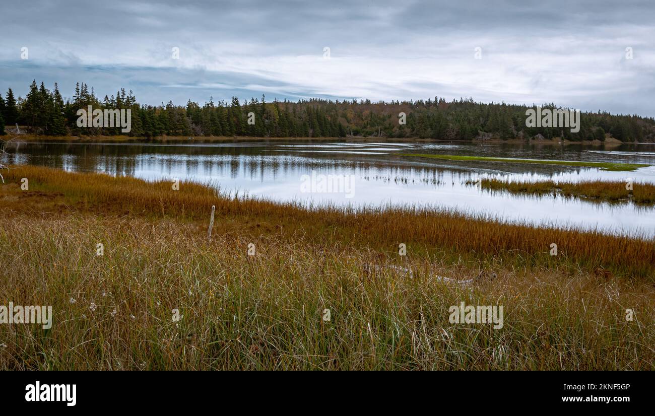 McNabs Pond on McNabs Island, Halifax, Nova Scotia, Canada Stock Photo ...