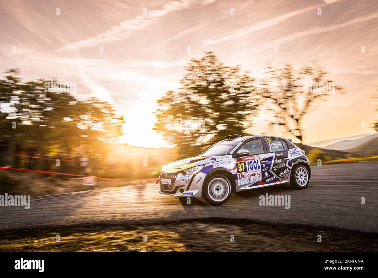 37 DARMEZIN Lucas, AUGE Valentin, Peugeot 208 Rally4, action during the ...