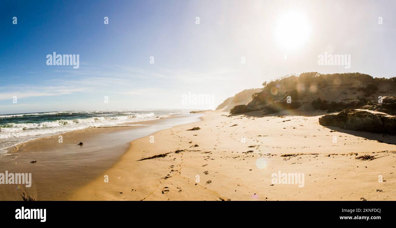Remote Australian beach fine art landscape of a empty serene beach ...