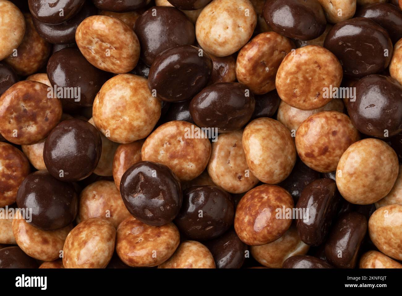 Traditional Dutch kruidnoten, gingerbread cookies, covered with ...