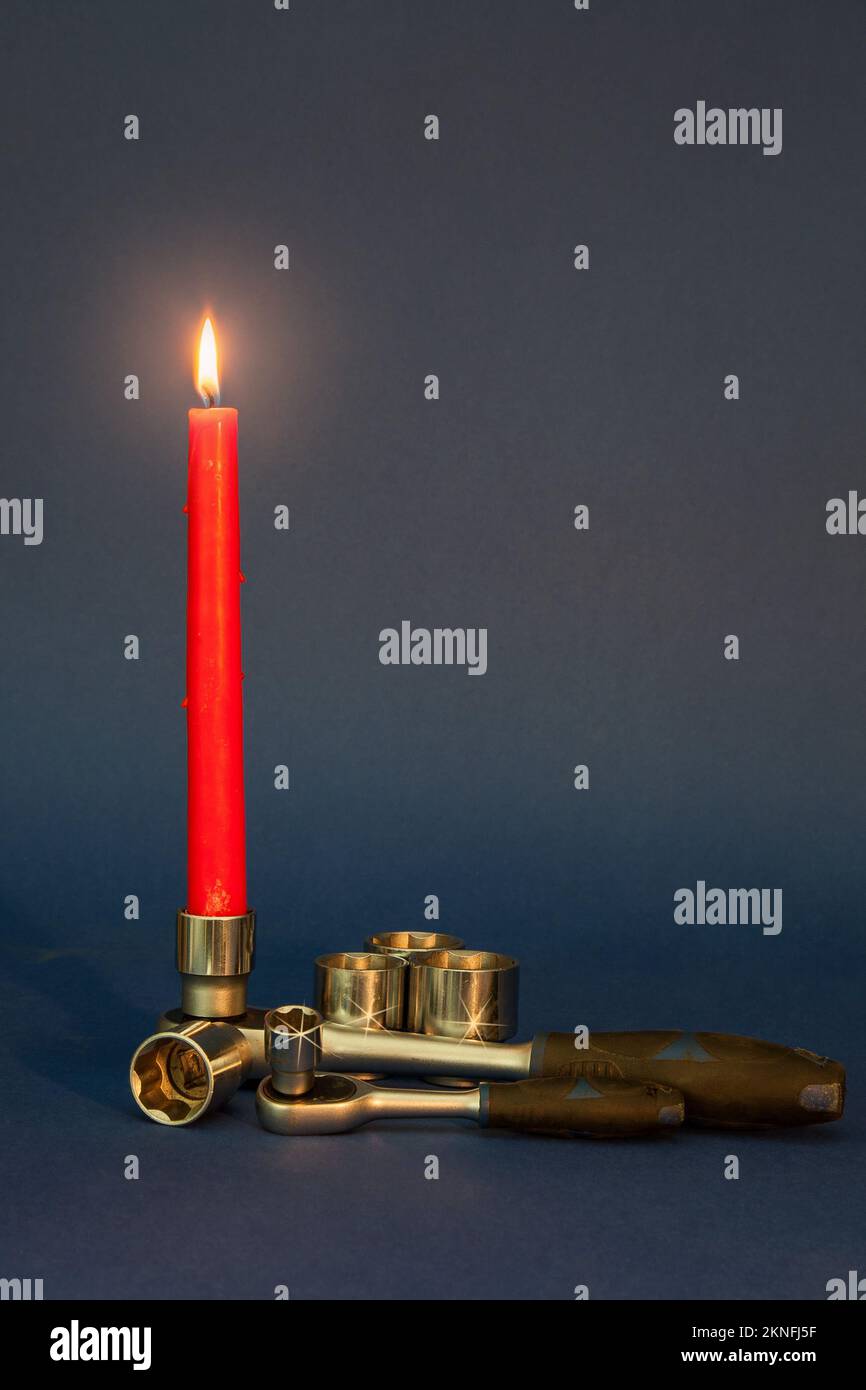 The slightly different background for Christmas cards for fitters ...