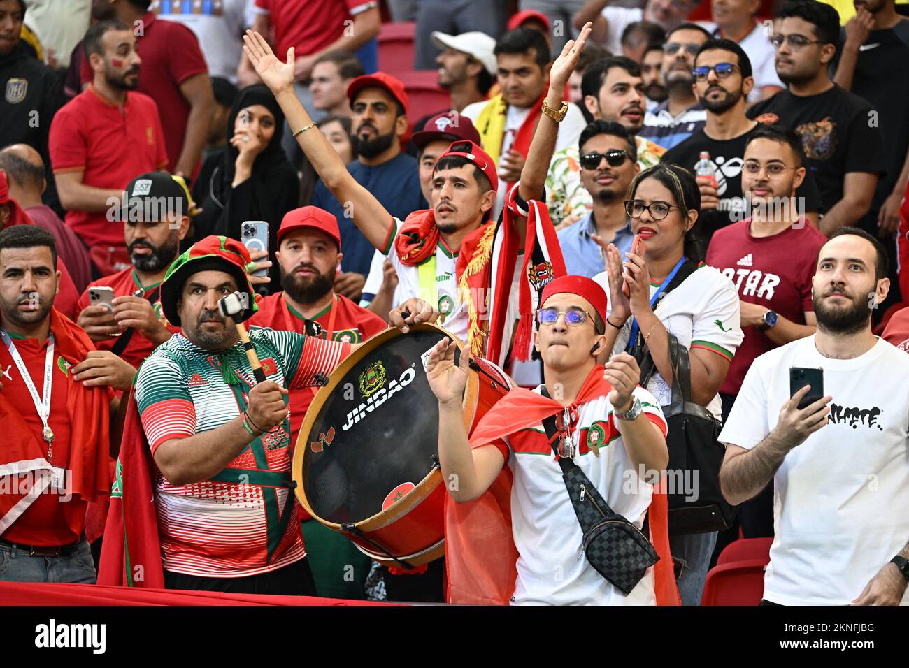 during Belgium v Morocco match of the Fifa World Cup Qatar 2022 at Al ...