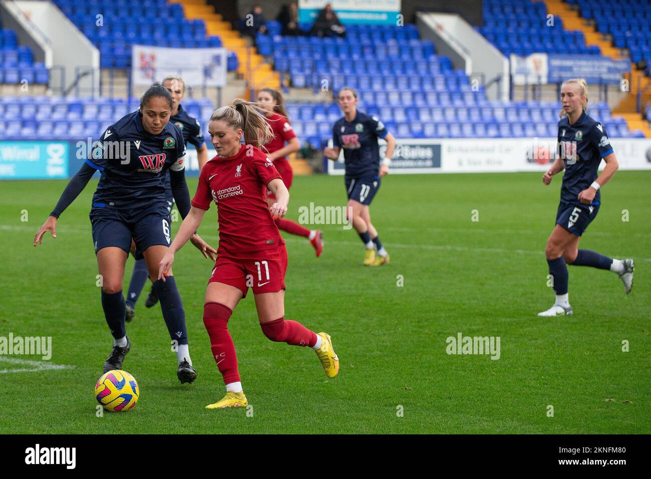 Melissa Lawley #11 of Liverpool Women in possession during the FA ...