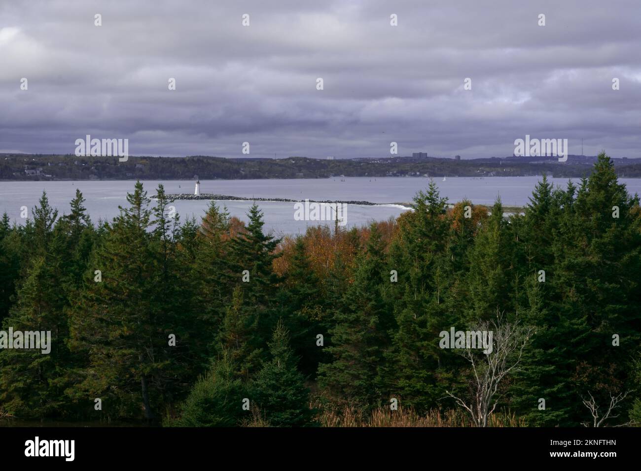 landscape view of mcnabs island and halifax harbour Stock Photo - Alamy