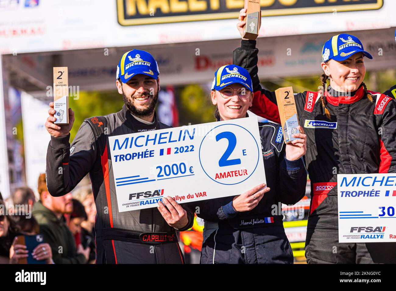 CAPELLI Thomas, HAMEL Juliette, PEUGEOT 208 VTI R2, portrait during the ...