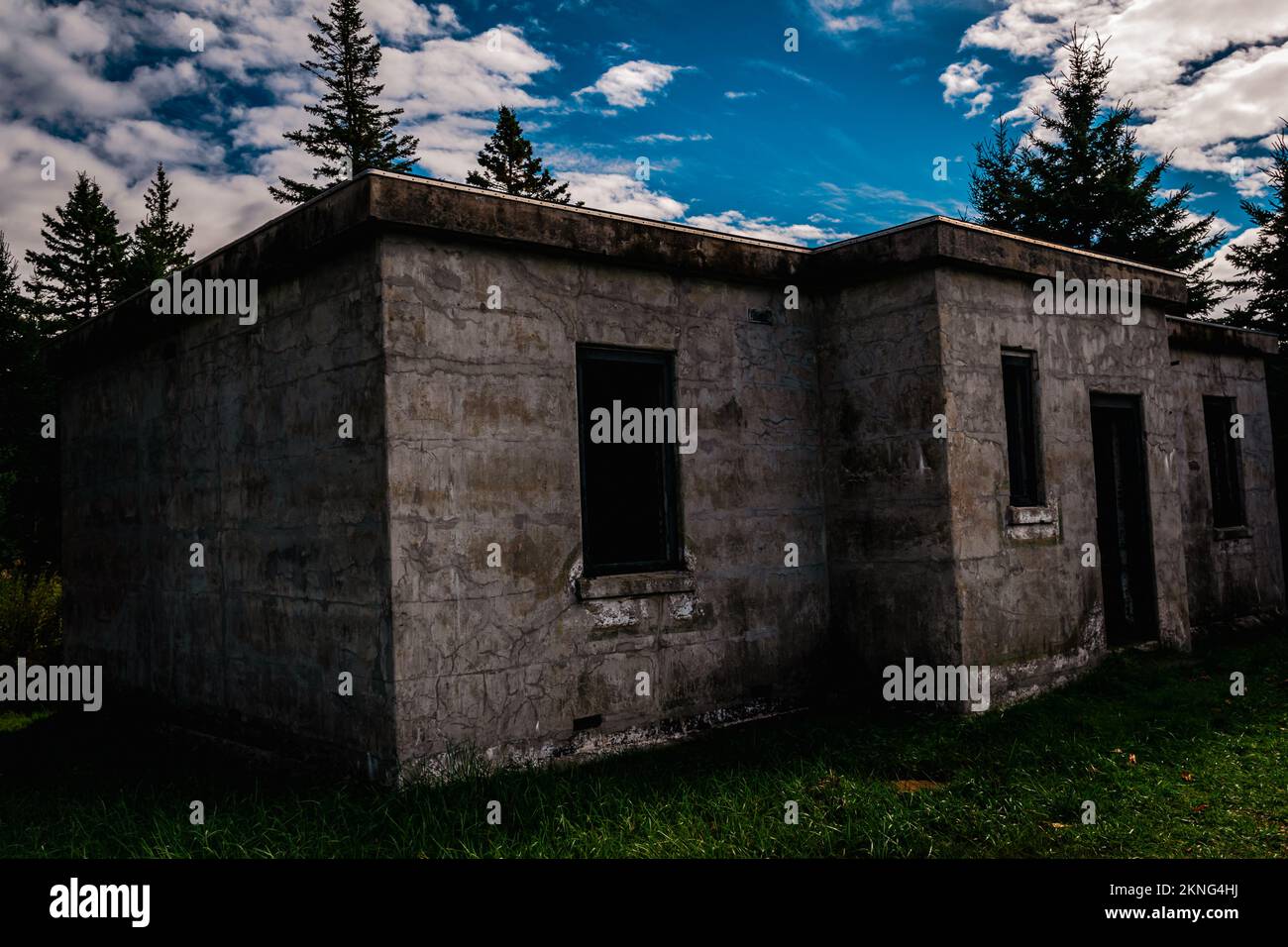 Abandoned building at Fort McNab National Historic Site McNabs Island ...