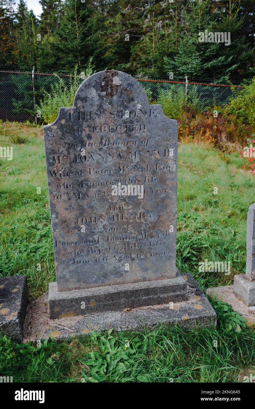 "the world's best defended graveyard" McNabs family graveyard on McNabs ...