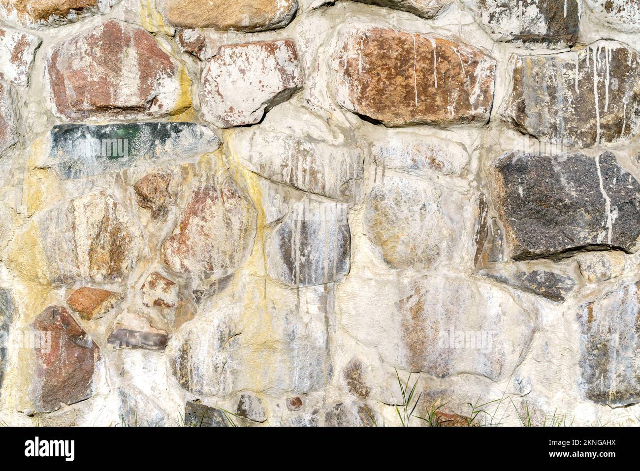 A wall surfaceof rough stones, Vintage building stone background Stock ...