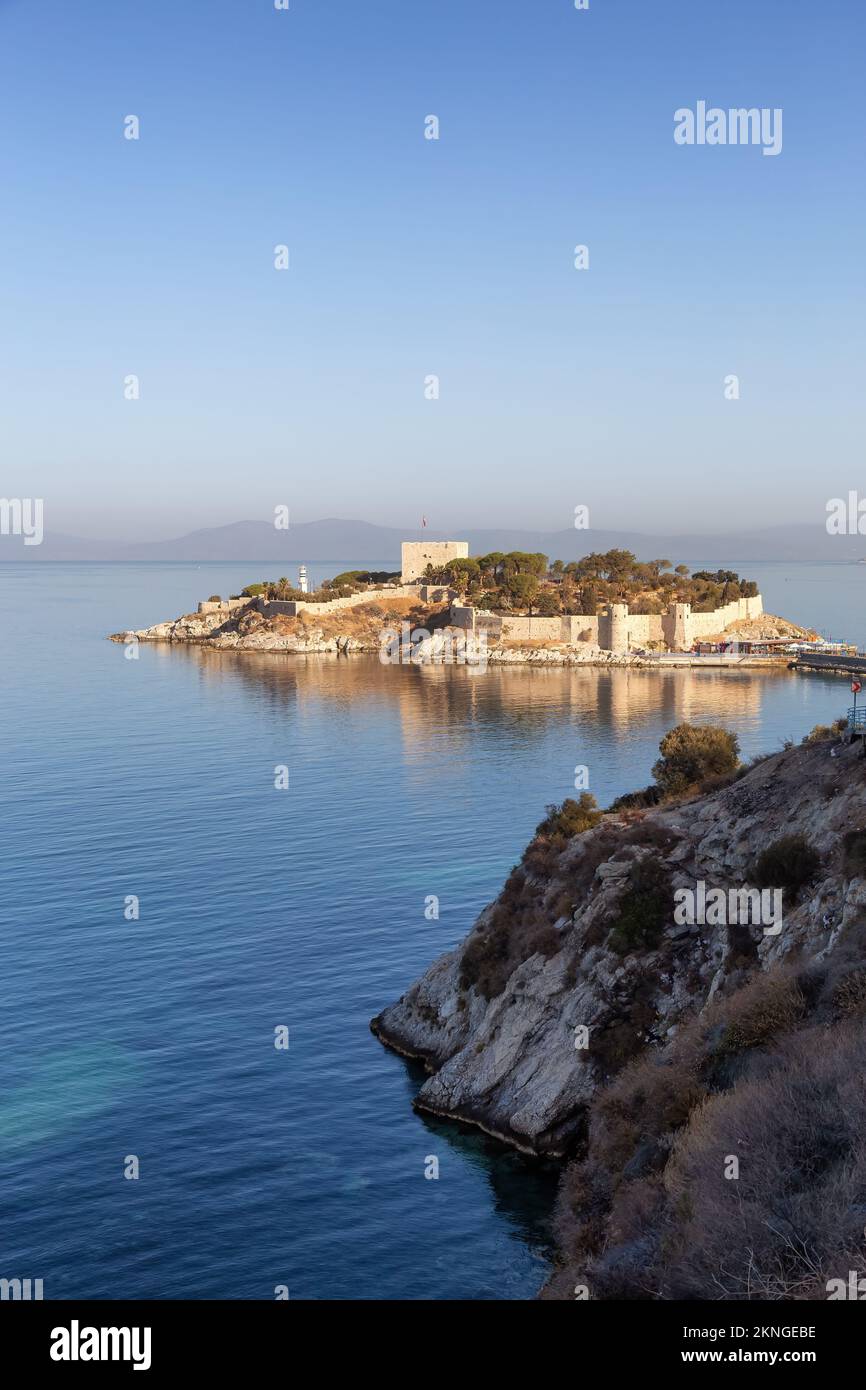 Historic Landmark, Kusadasi Castle, in a Touristic Town by the Aegean ...