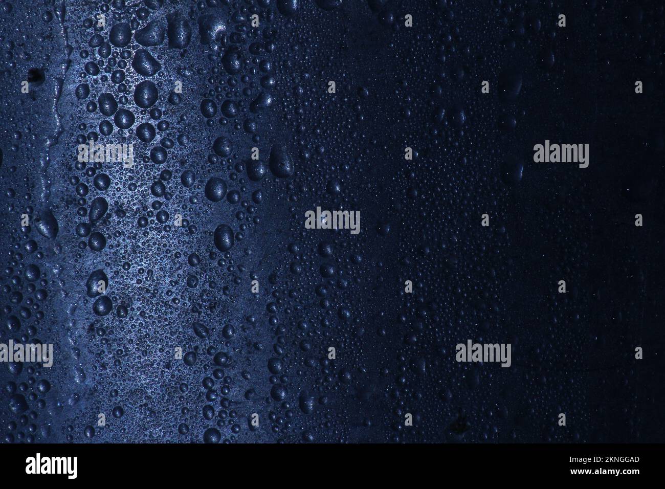 A blue surface of wet Dewy texture background Stock Photo - Alamy