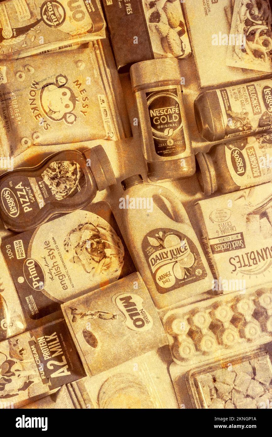 Vintage food market advert hi-res stock photography and images - Alamy