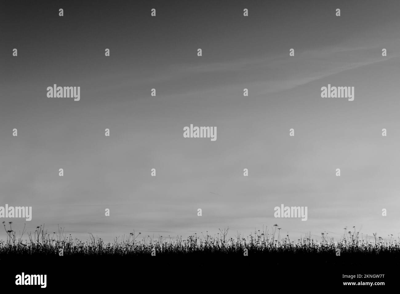 Landscape dramatic cloud sunset Black and White Stock Photos & Images ...