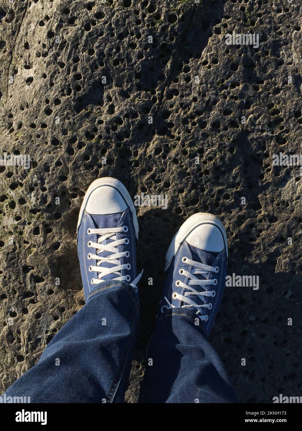 Looking down feet on beach hi-res stock photography and images - Alamy