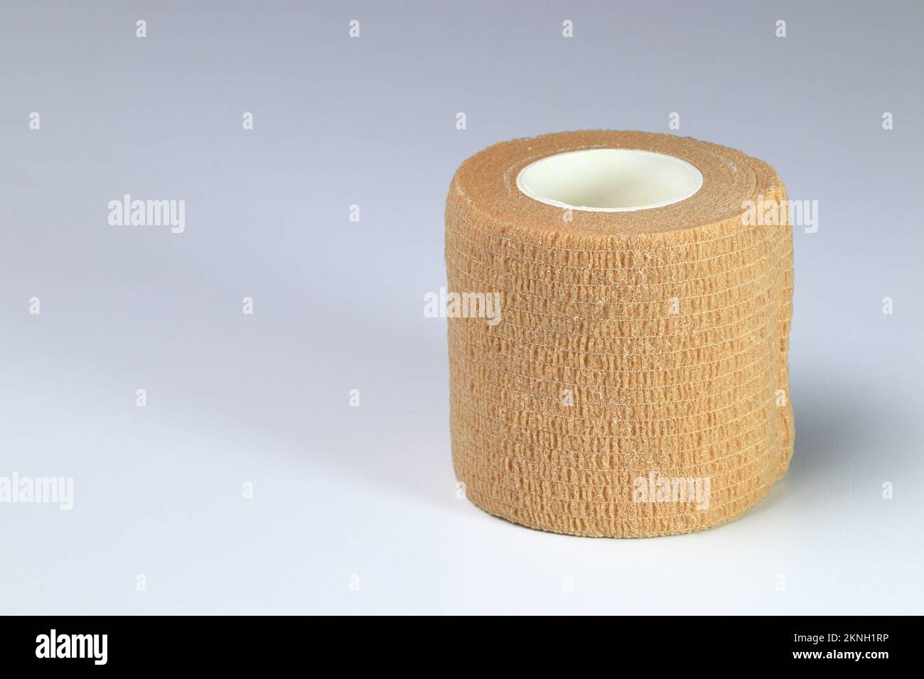 Brown elastic cohesive bandage, Medical cohesive elastic bandage or ...