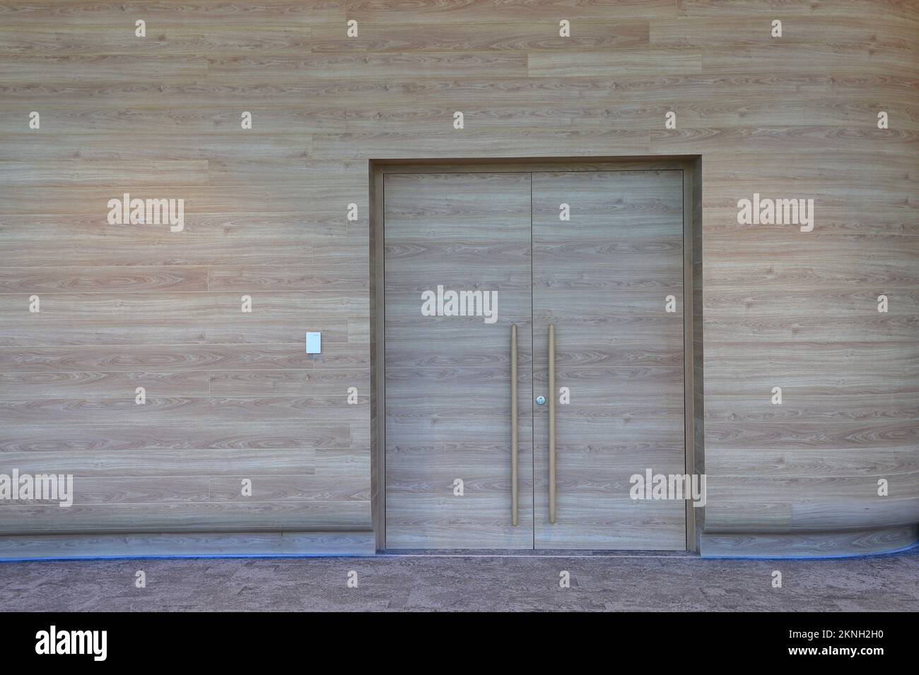 a modern-style entrance to a conference room in commercial building ...
