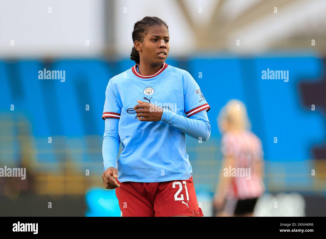 Khadija Shaw #21 of Manchester City during the FA Womens Continental ...