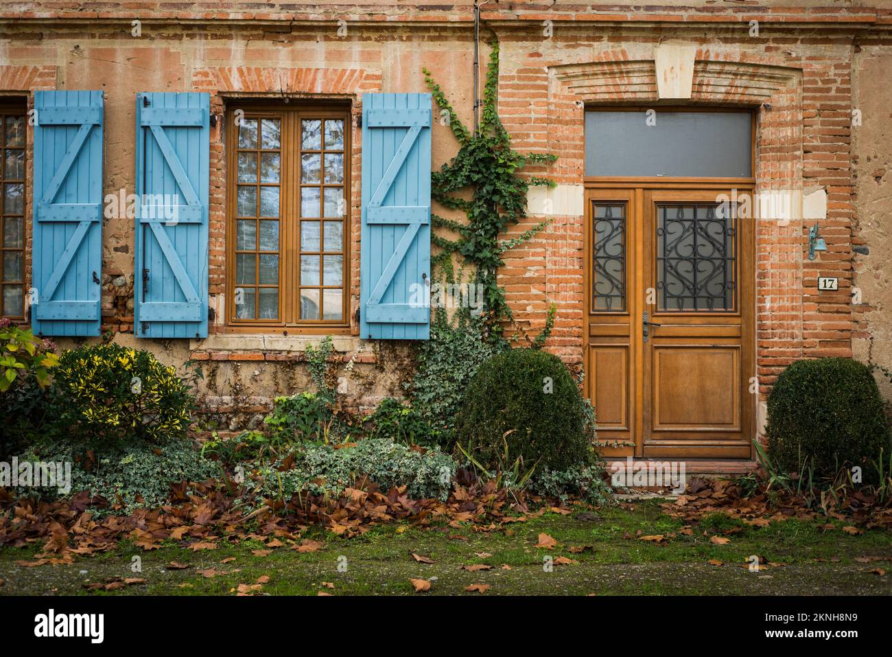 French village windows Stock Photo - Alamy