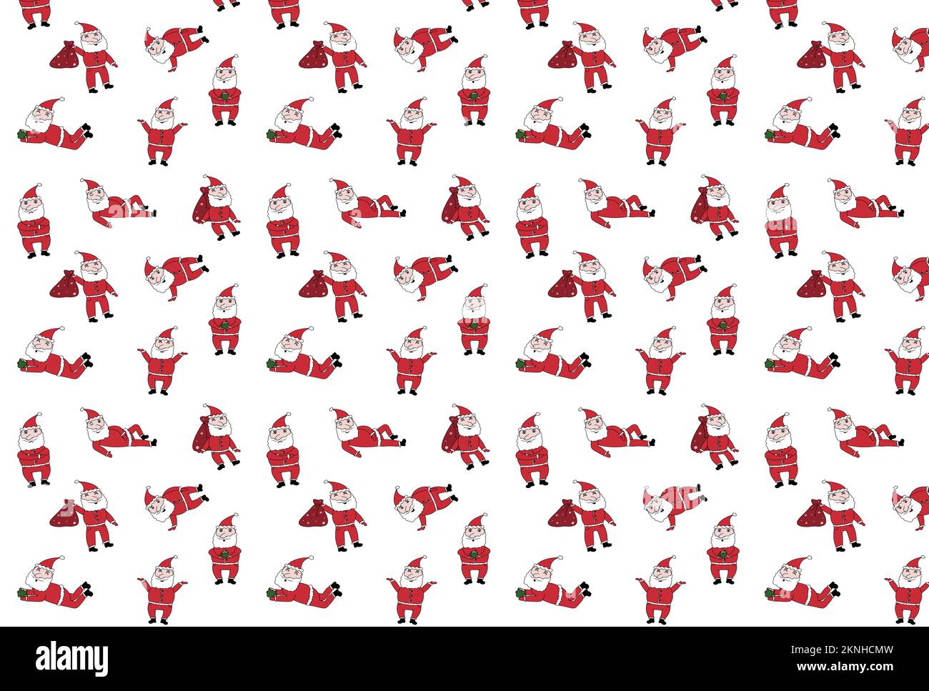 Christmas Santa claus pattern Stock Photo - Alamy