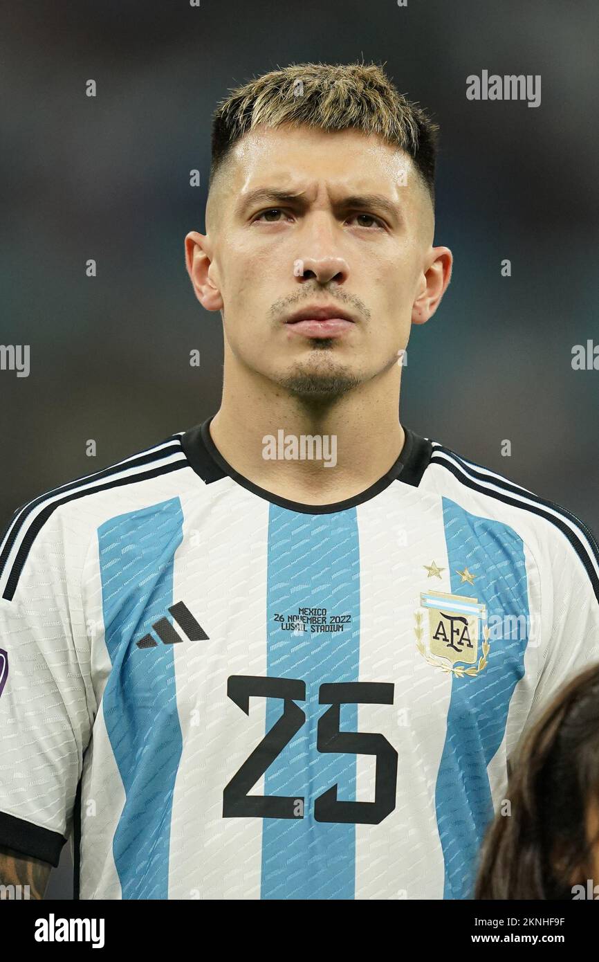 LUSAIL, QATAR - NOVEMBER 26: Player of Argentina Lisandro Martínez ...