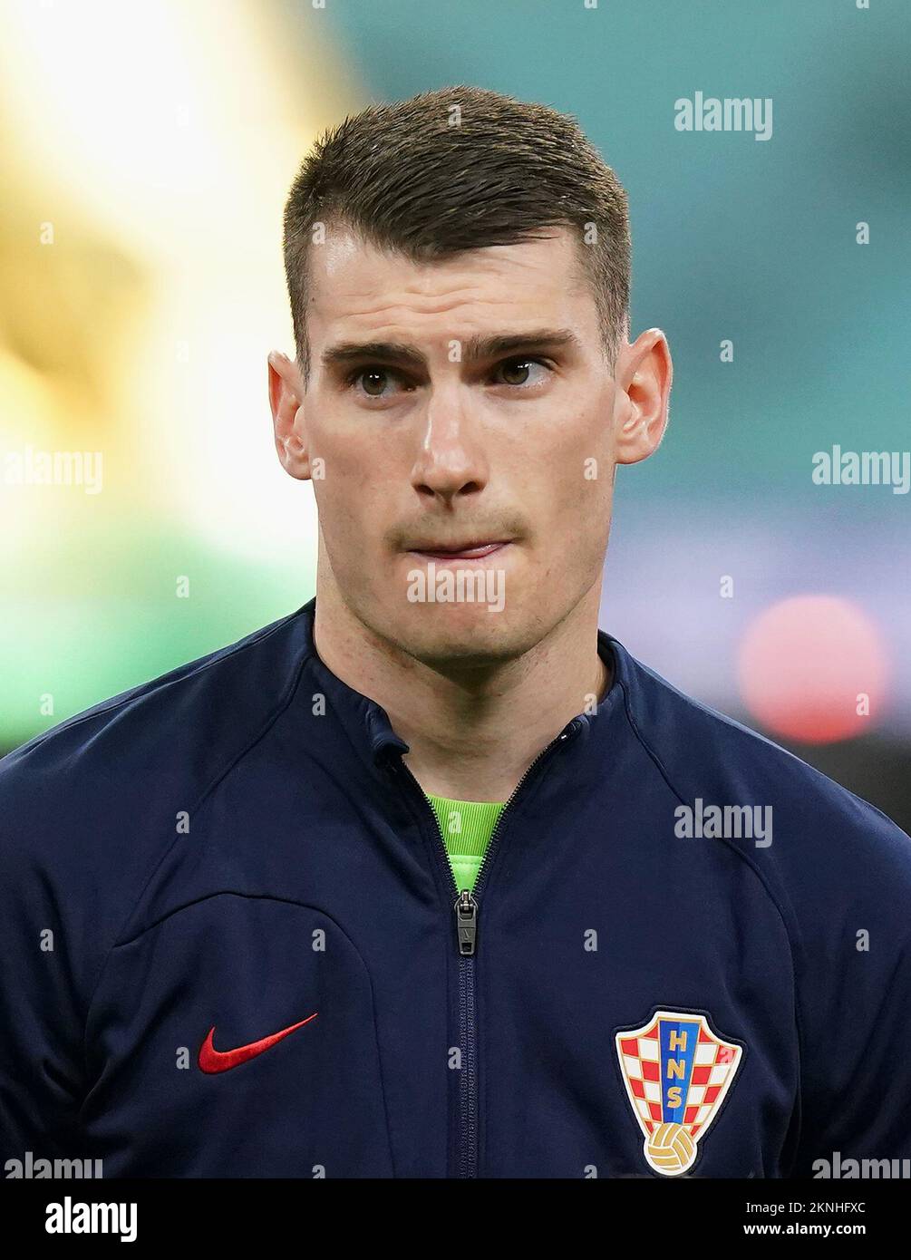 Croatia goalkeeper Dominik Livakovic before the FIFA World Cup Group F ...