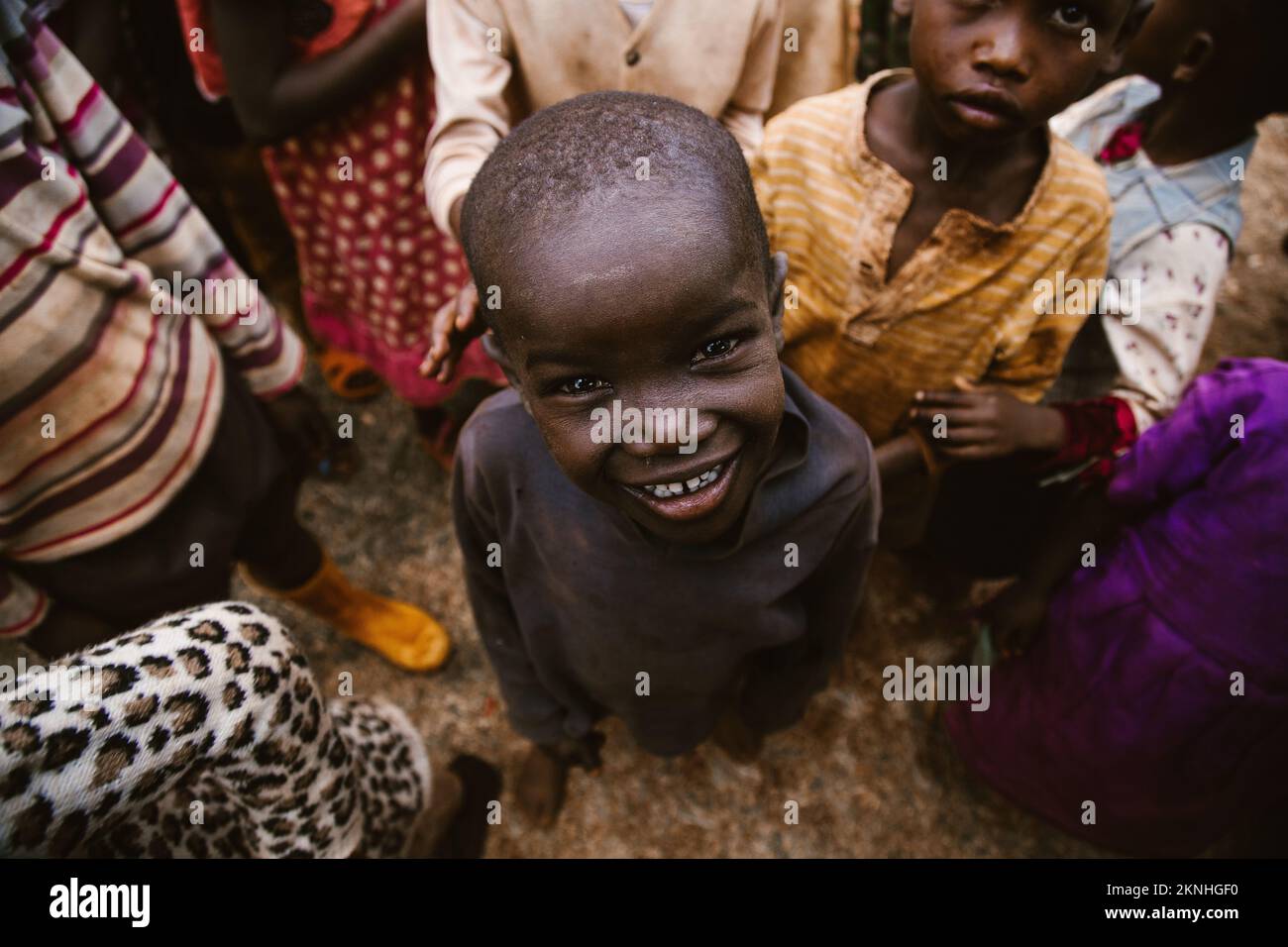 Mount Elgon, Kenya - 01.25.2017: Portrait of an African American child ...