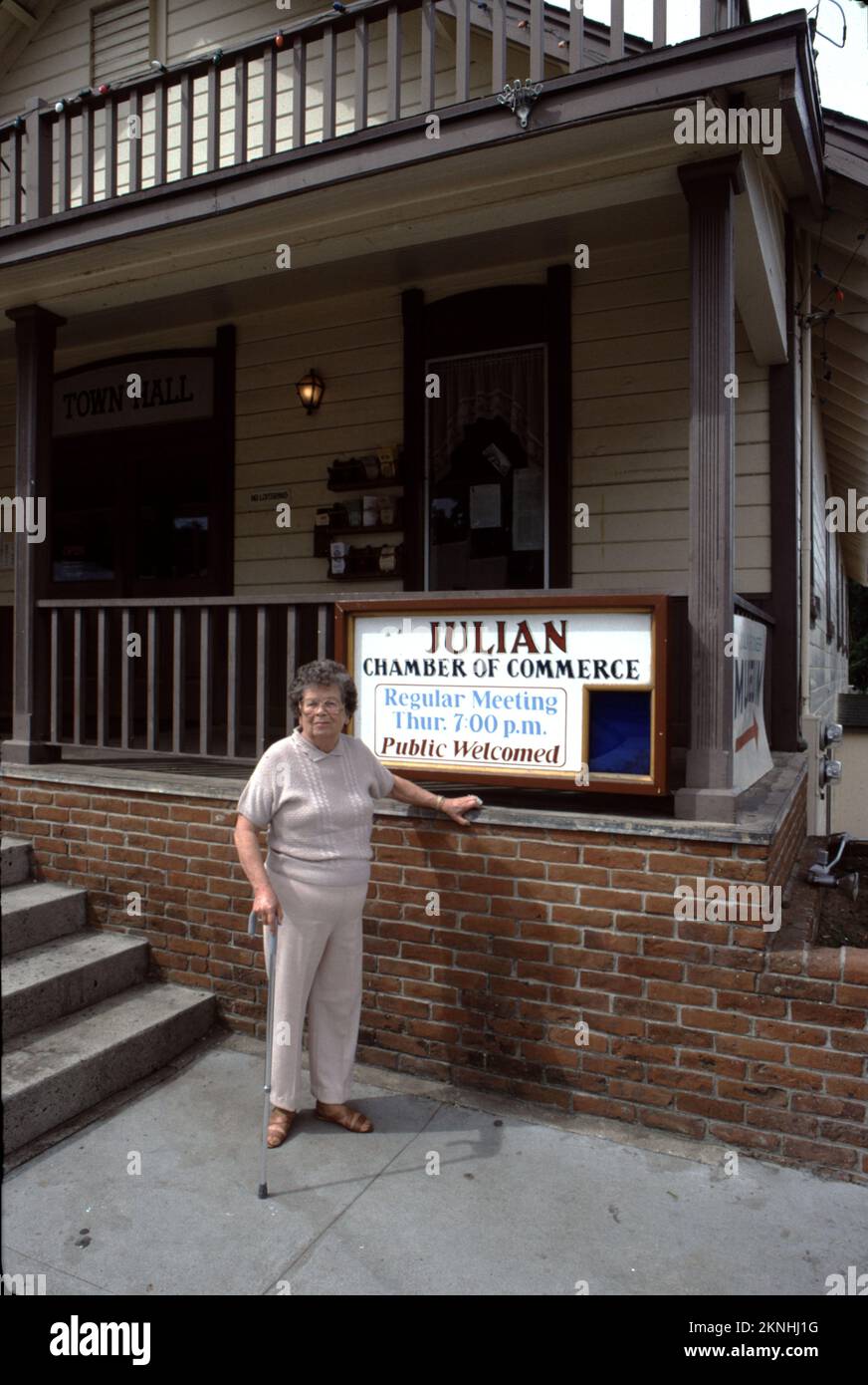 Julian, CA. U.S.A. 4/1990. A gold strike in 1869 brought miners and ...