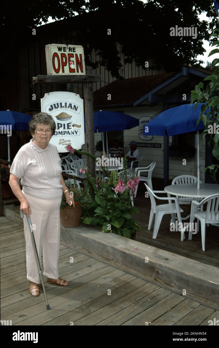 Julian, CA. U.S.A. 4/1990. A gold strike in 1869 brought miners and ...