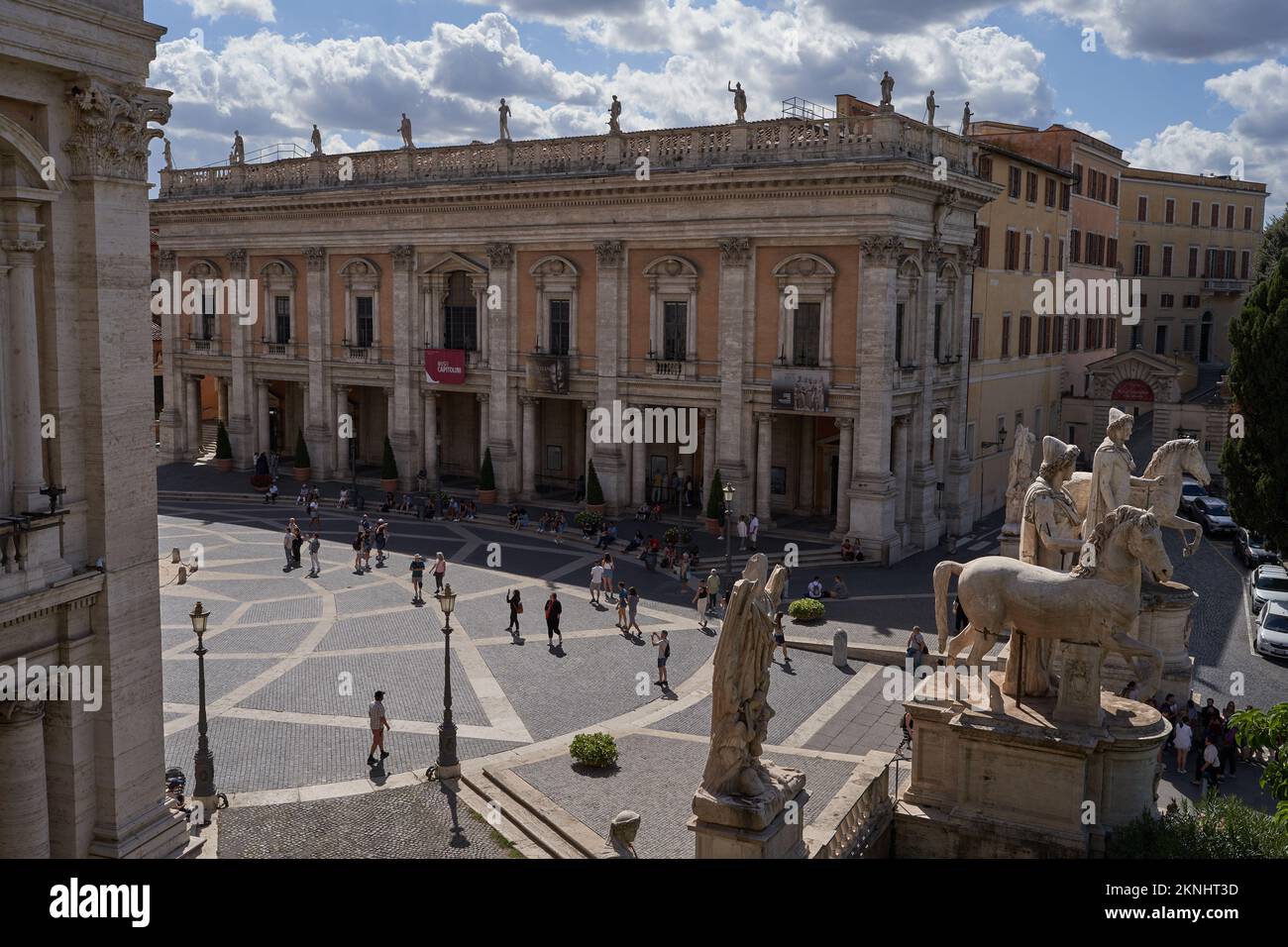 Rome, Italy - September 22, 2022 - Capitoline square (Piazza del ...
