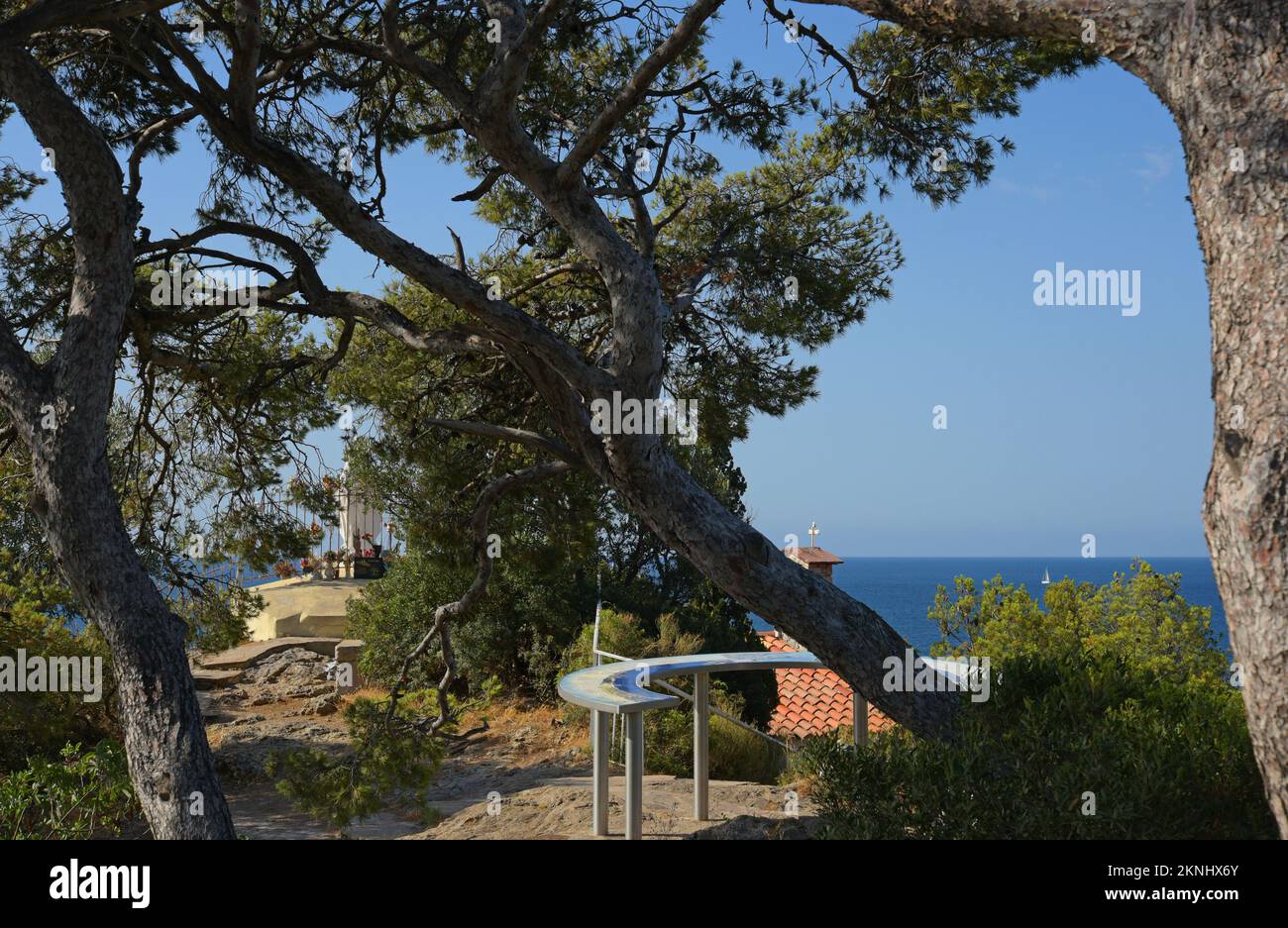 Chapel ND of Cap Falcon of Algiers in Toulon Stock Photo - Alamy