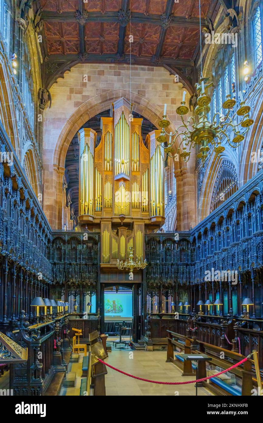 Manchester UK - October 08, 2022: Interior view of the Manchester ...