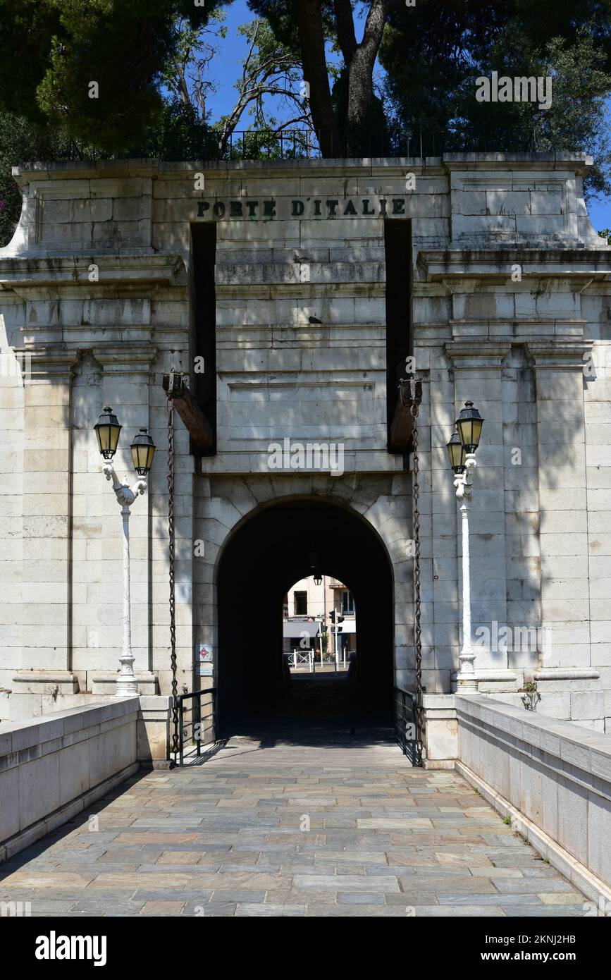 Ramparts of Vauban gate of Italy where Napoleon left for the Italian ...