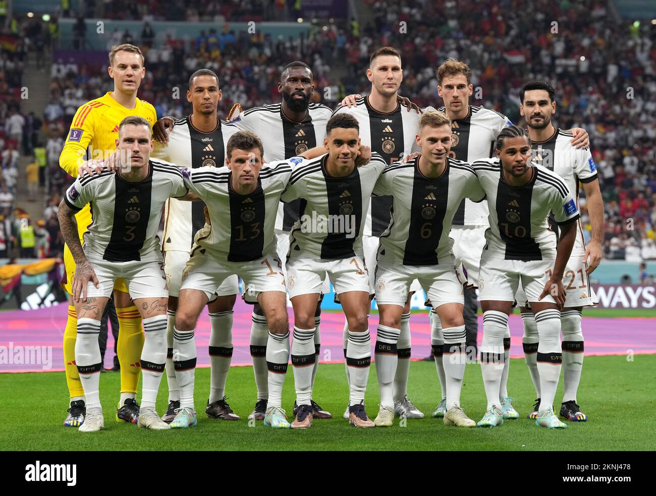A Germany team group photo ahead of the FIFA World Cup Group E match at ...