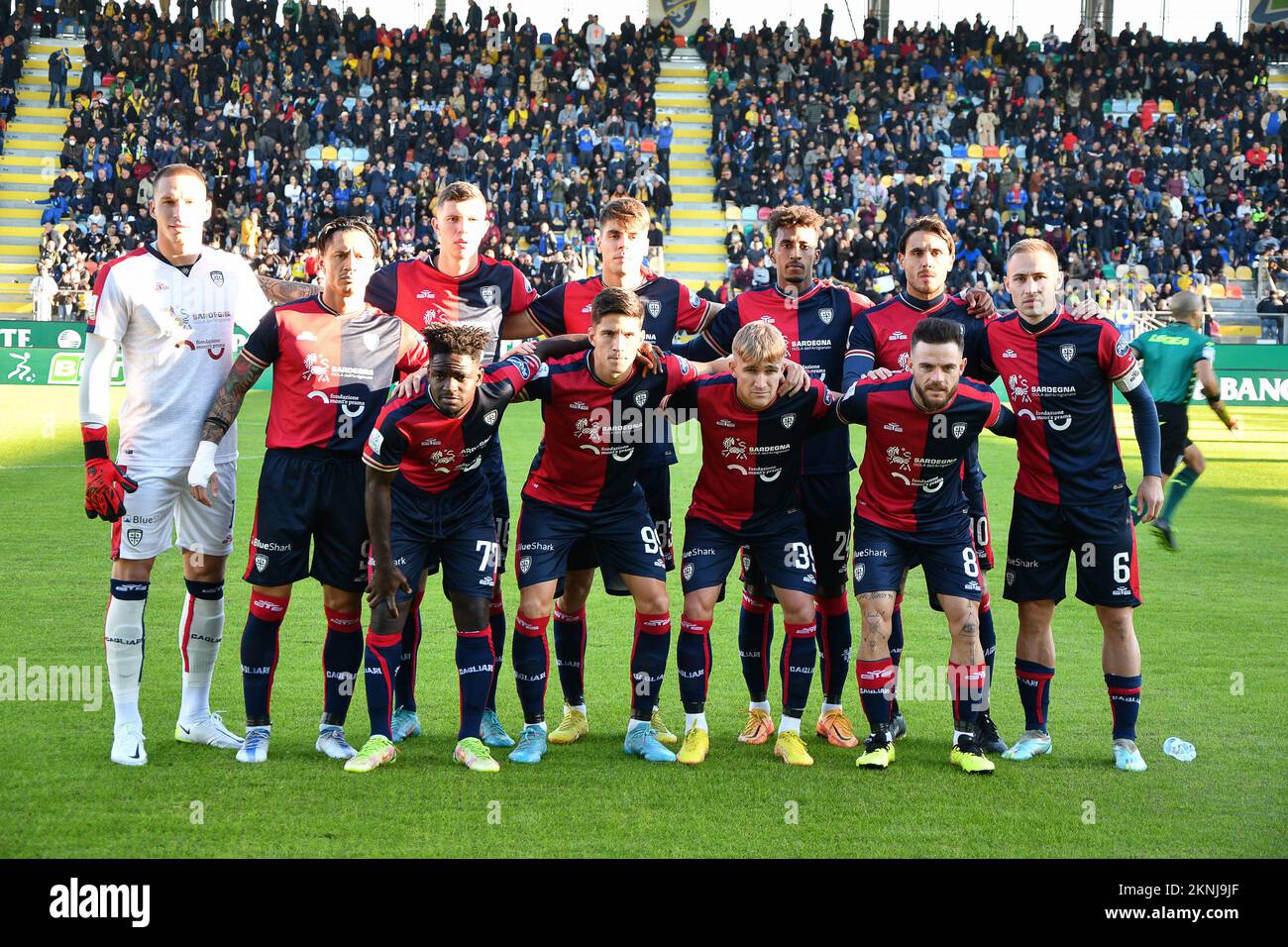 the starting line up of Cagliari Serie B League 2022 2023 Match, Benito ...