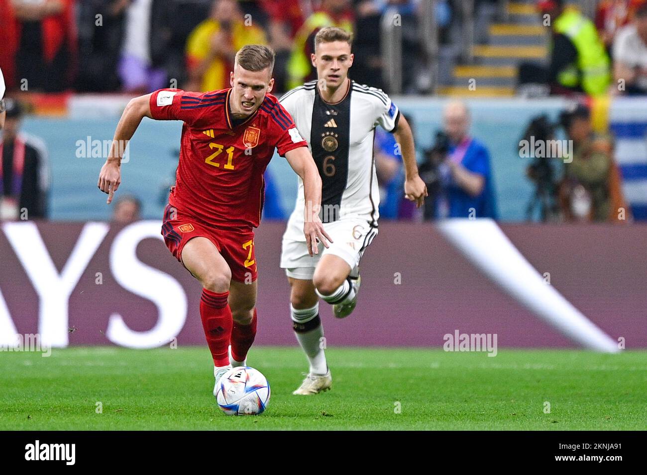 AL KHOR, QATAR - NOVEMBER 28: Dani Olmo of Spain during the Group E ...
