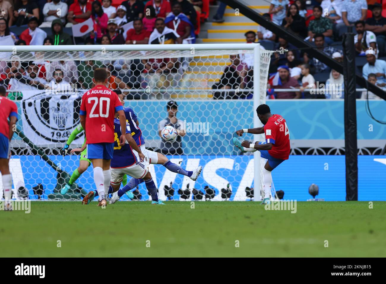 Al Rayyan, Qatar. 27th Nov, 2022. Keysher Fuller (CRC) Football/Soccer : FIFA World Cup Qatar ...