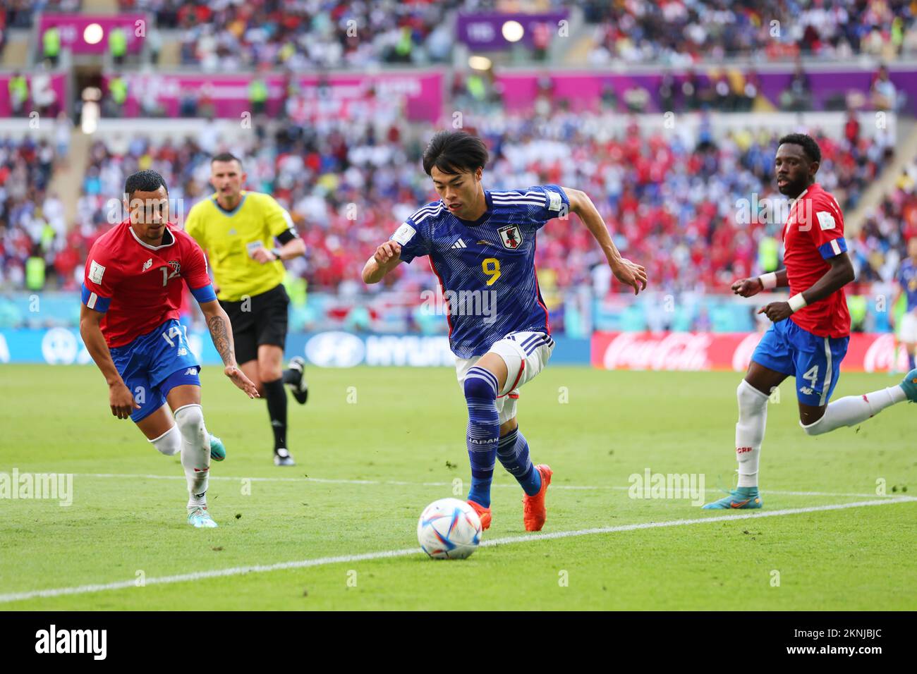 Al Rayyan, Qatar. 27th Nov, 2022. Kaoru Mitoma (JPN) Football/Soccer : FIFA World Cup Qatar 2022 ...