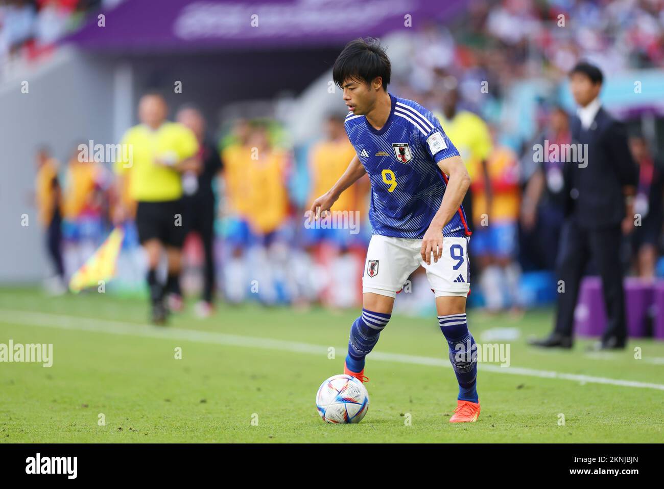 Al Rayyan, Qatar. 27th Nov, 2022. Kaoru Mitoma (JPN) Football/Soccer : FIFA World Cup Qatar 2022 ...