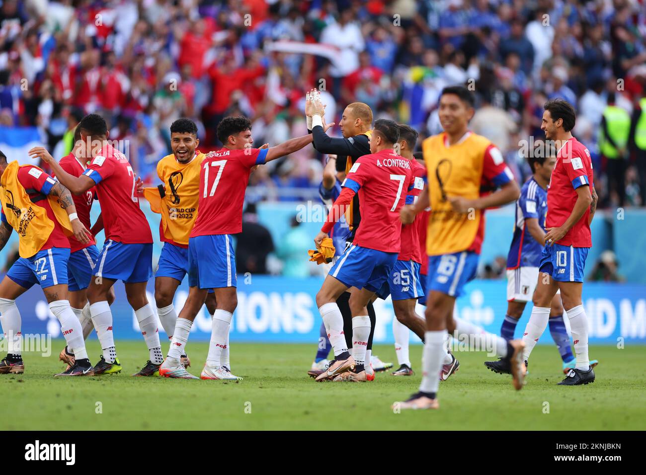 Al Rayyan, Qatar. 27th Nov, 2022. Costa Rica team group (CRC) Football/Soccer : FIFA World Cup ...