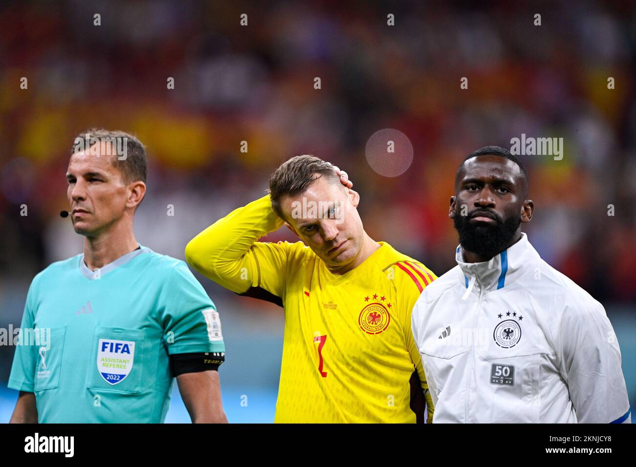 AL KHOR, QATAR - NOVEMBER 28: Assistant referee Hessel Steegstra ...