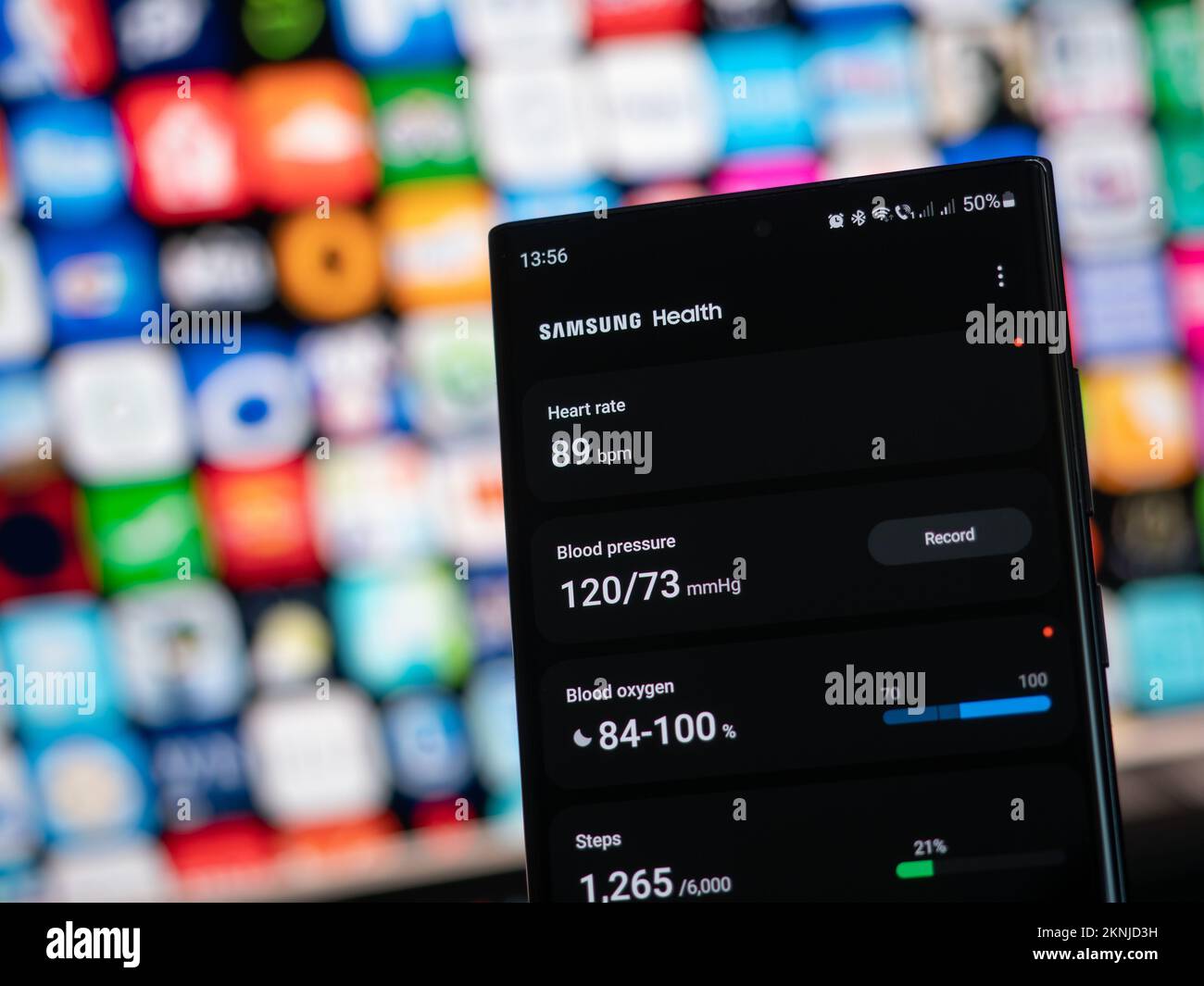 Galati, Romania - October 31, 2022: Samsung Health application ...