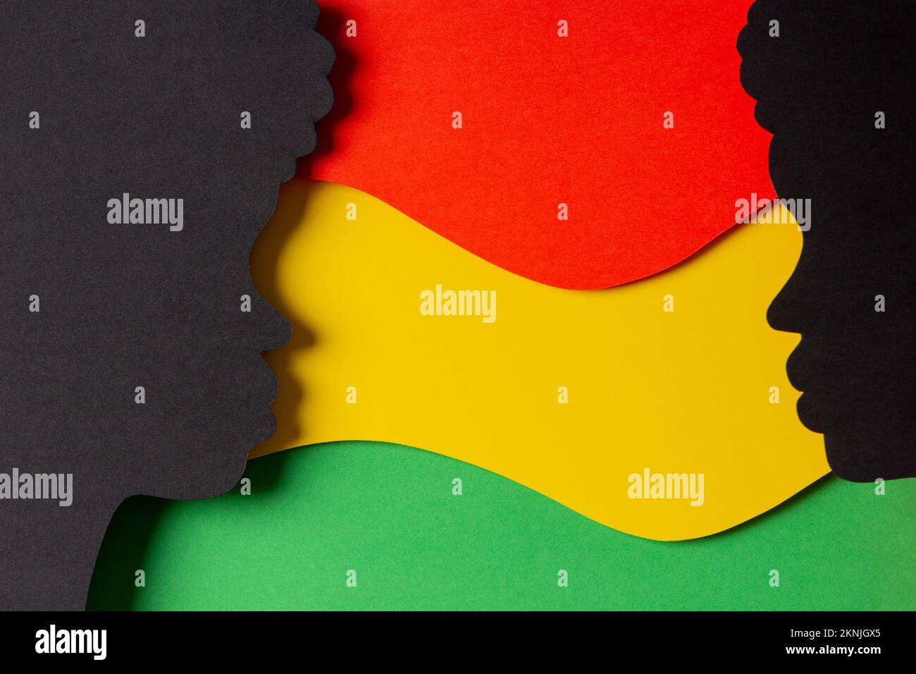 Black History Month color background. African Americans history ...