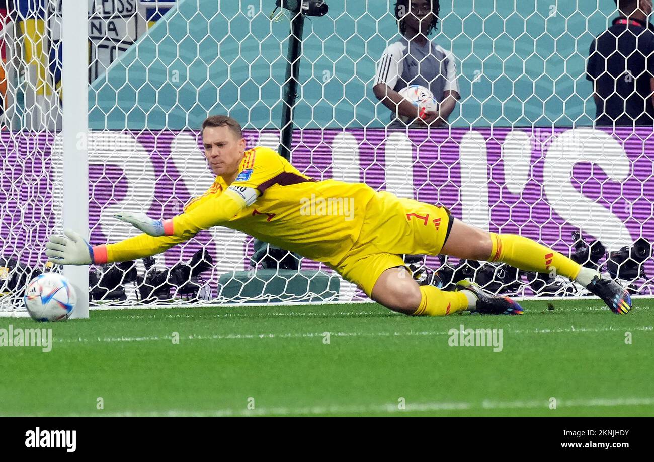 Germany goalkeeper Manuel Neuer collects the ball during the FIFA World ...