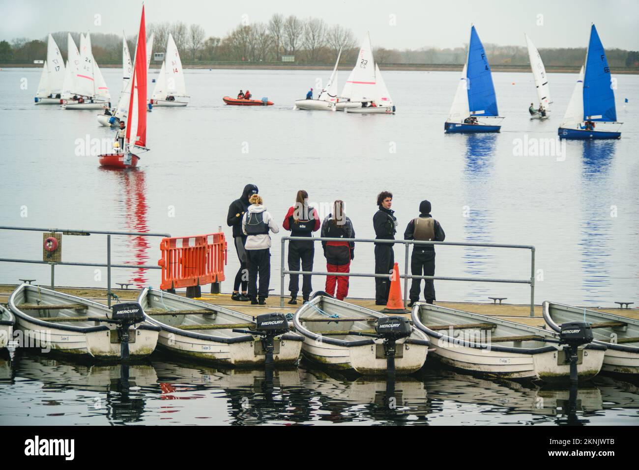 Oxford Sailing Club at Farmoor reservoir where a number of university ...