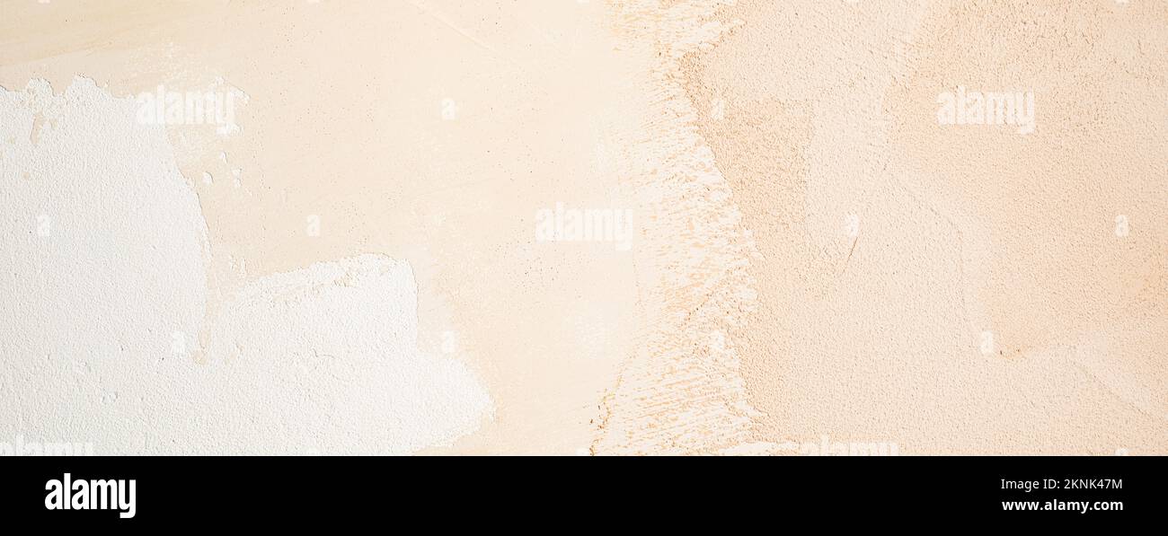 Three shades of beige plastered wall texture background Stock Photo - Alamy