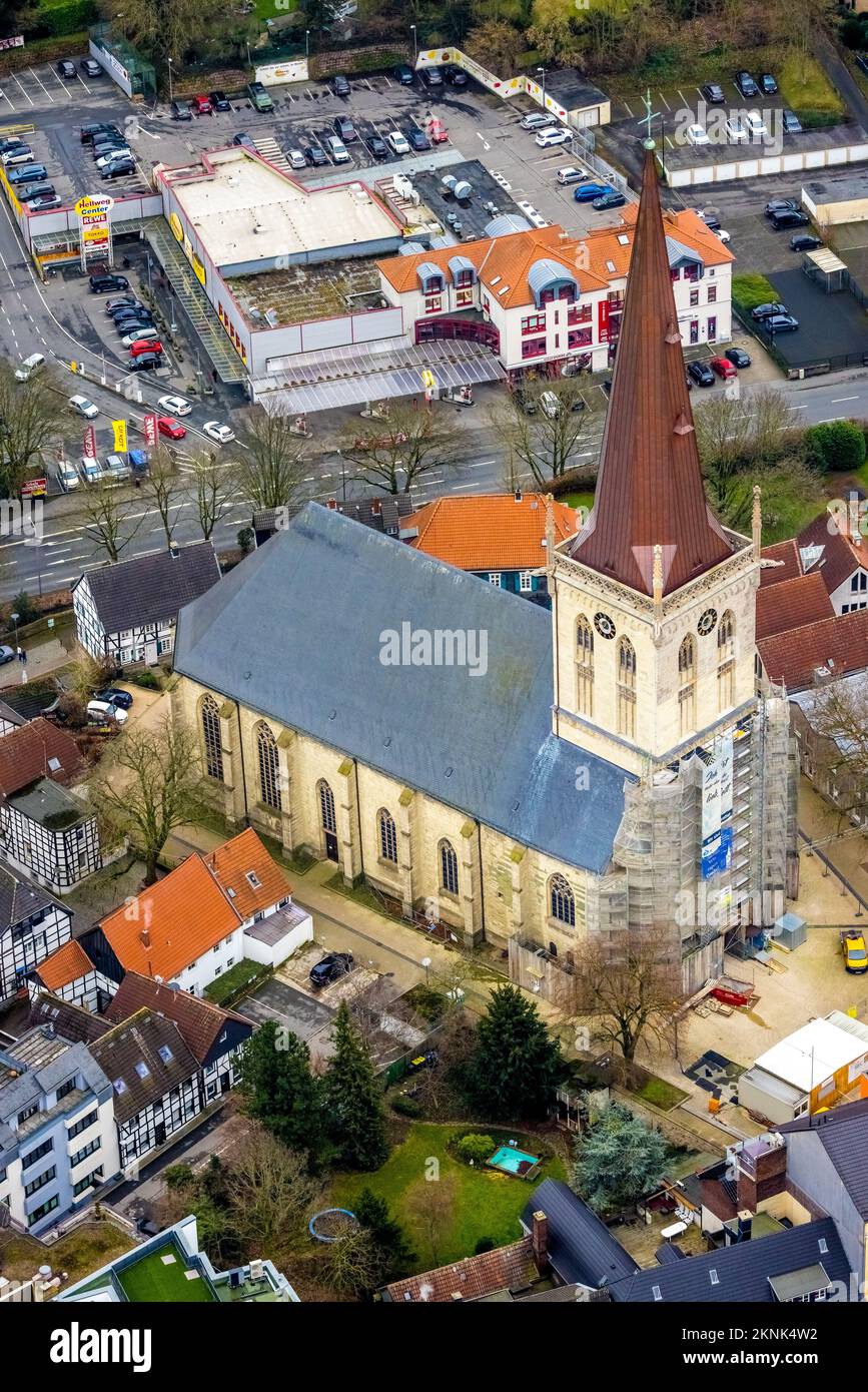 Renovation works at the town church in unna hi-res stock photography ...