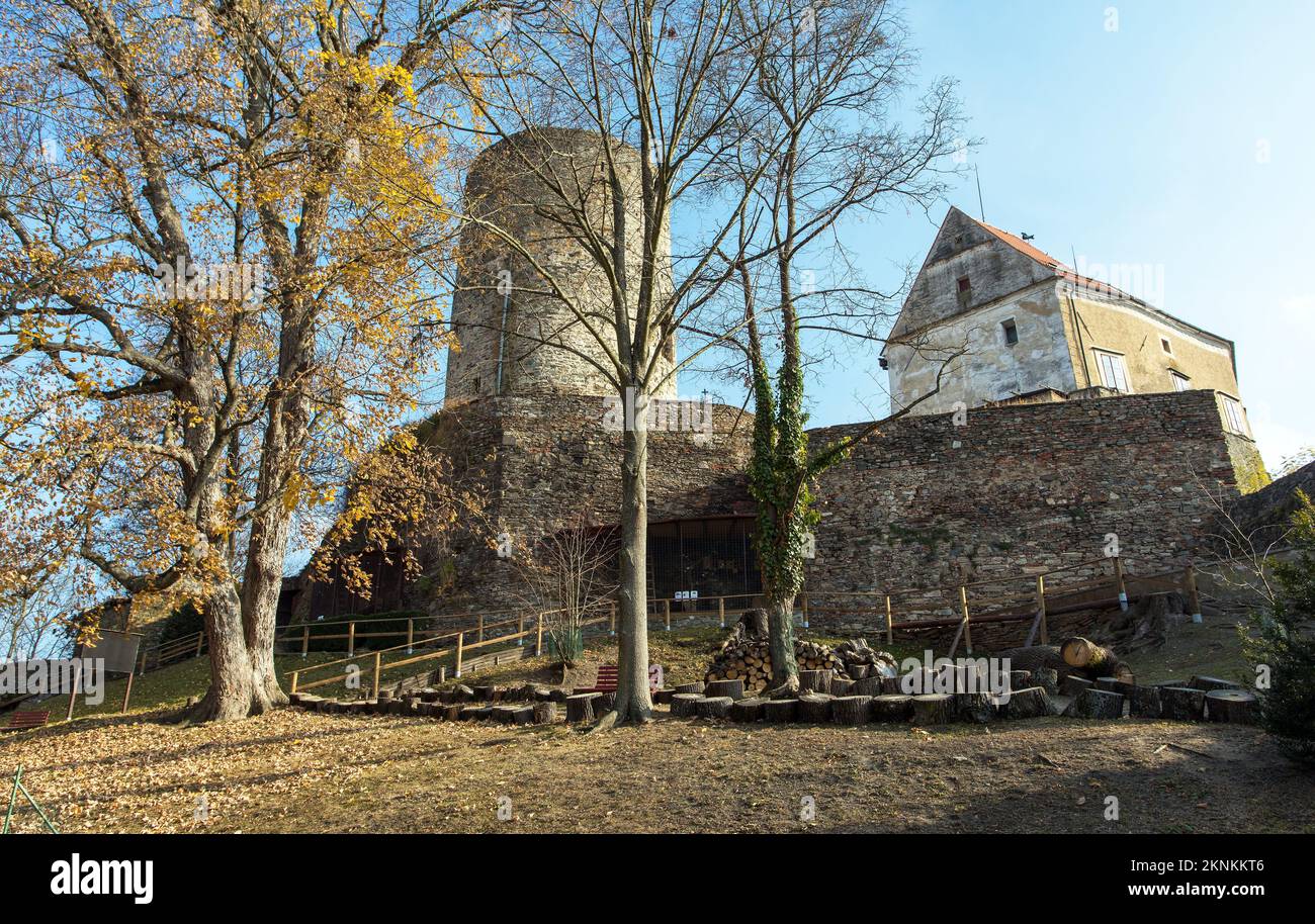 Bitov castle, South Moravia, Czech Republic, Gothic and renaissance ...