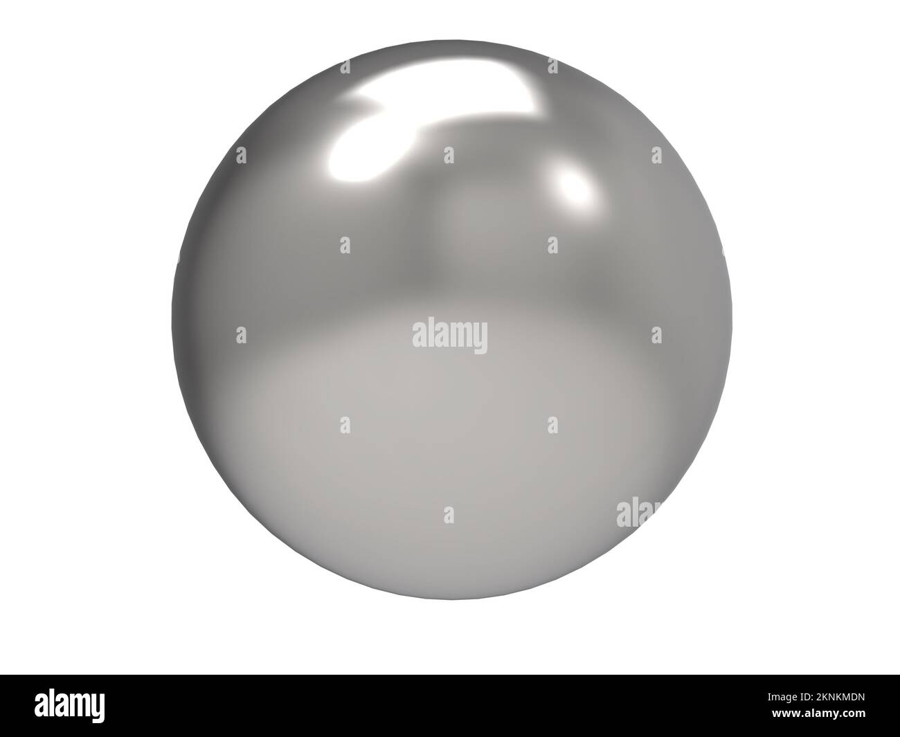 Steel ball. Sphere. 3d render Stock Photo - Alamy