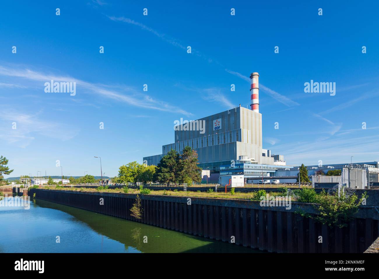 Maxe power station of edf in lorraine lothringen hi-res stock ...